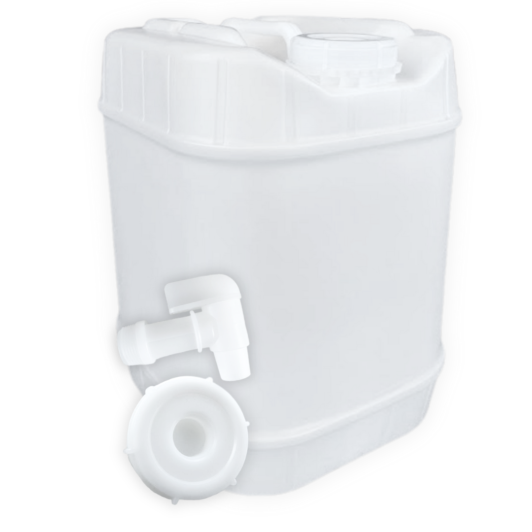 5-Gallon Stackable Water Storage Containers, 5 Gallons Tank w/2 Lids ...